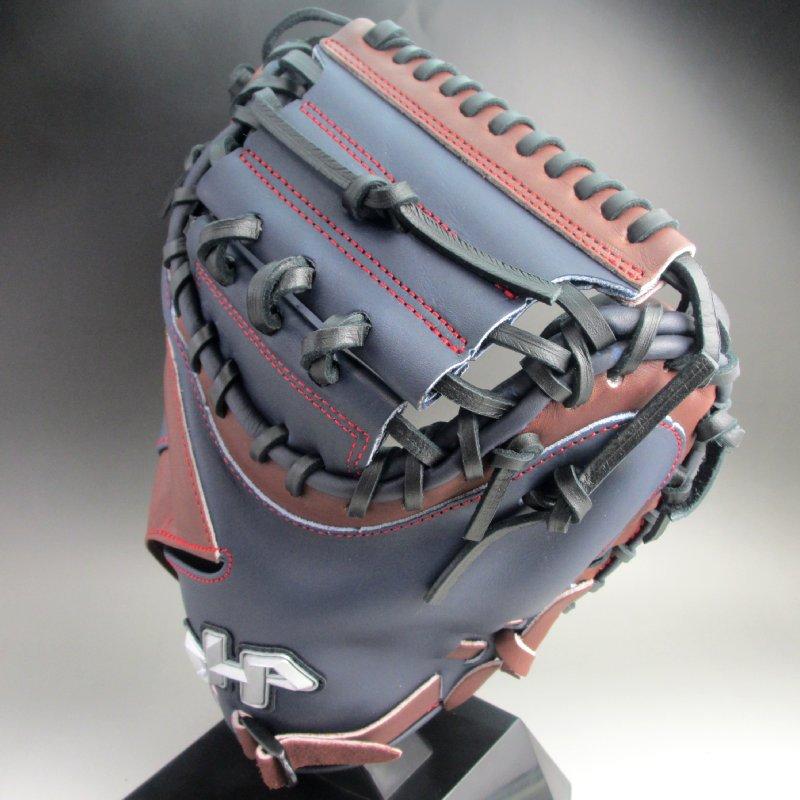 ハタケヤマ 2023年モデル 軟式 ミット 捕手用 右投げ 2023 PRO M08(B)ネイビー エコロジーブラウン : カスカワスポーツ ...