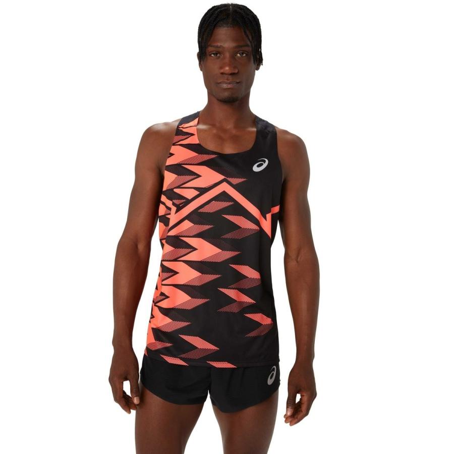 アシックス asics 2091A665 MEN LIGHT GRAPHIC SINGLET SAリクジョウ アパレル(メンズ ...