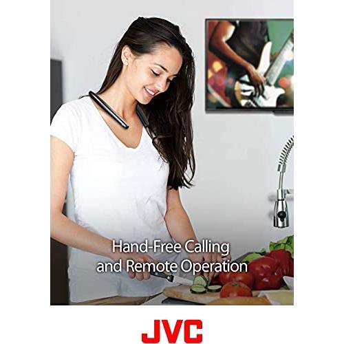 JVCケンウッド JVC SP-A7WT-B NAGARAKU ウェアラブルネックスピーカー ワイヤレス Bluetooth 約15時間連続再生 本体約83g軽量設計 生活防水対応 ブラ ...