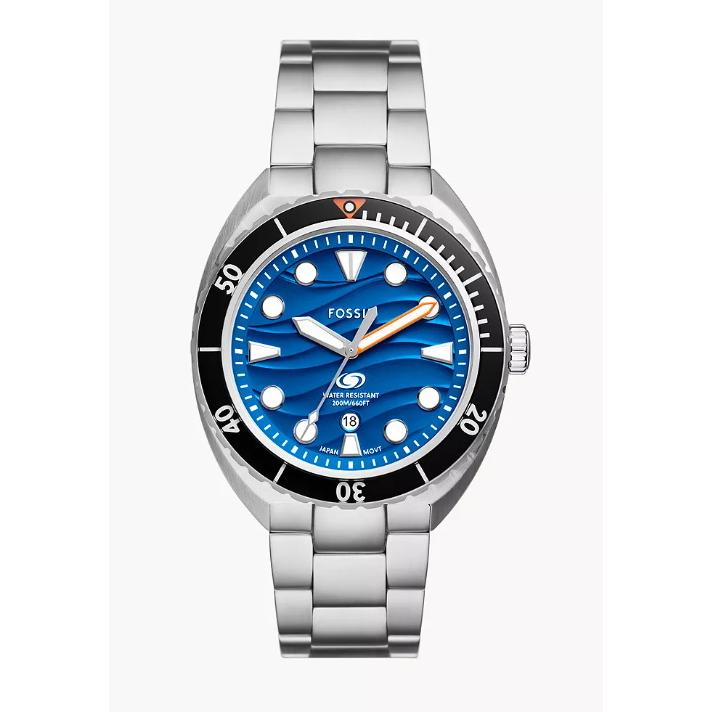FOSSIL（フォッシル） BREAKER ブレーカー200m防水ダイバーズ・クォーツ腕時計 メンズウォッチ 男性用腕時計 グランブルー ...