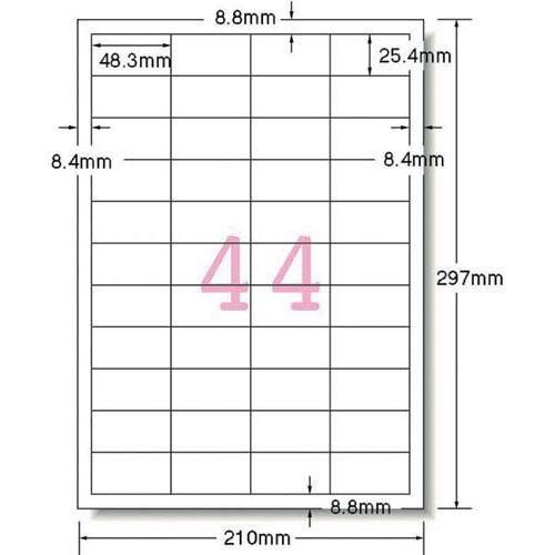コクヨ はかどりラベル A4 44面 四辺余白 100枚 : 42018735 : カウモール - 通販 - Yahoo!ショッピング
