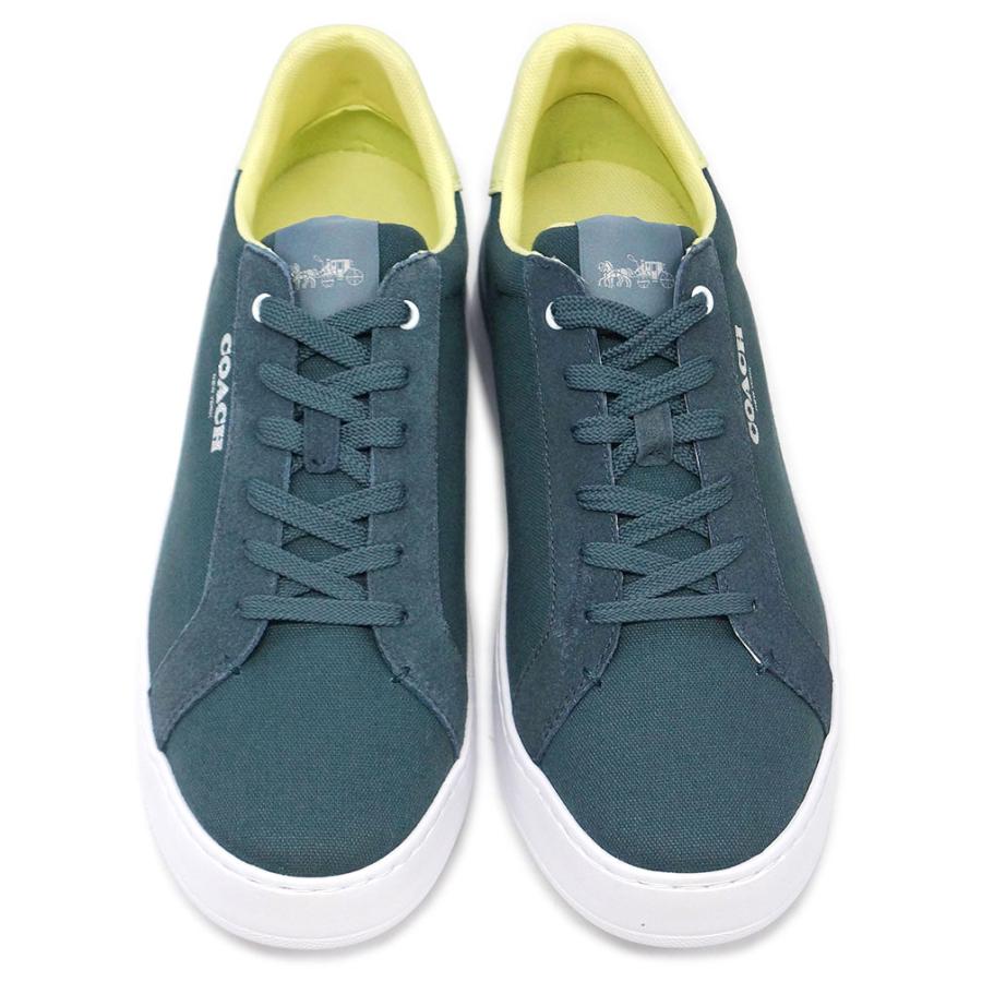 COACH コーチ シューズ C3953-SNZ メンズ 靴 クリップ ロー トップ スニーカー ブルー クオーツ ペール ライム 10 D ...