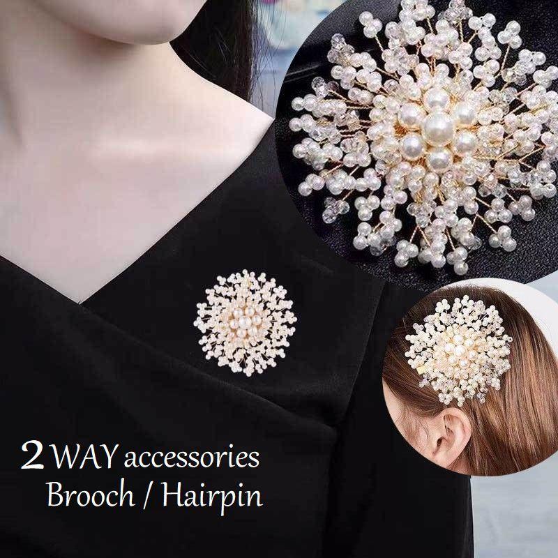 ブローチ パール調 2WAY ヘアピン ストールピン スカーフピン レディース アクセサリー ヘアアクセサリー 卒業式 入園式 結婚式 フォーマル サ : KAWAeMON - 通販 ...