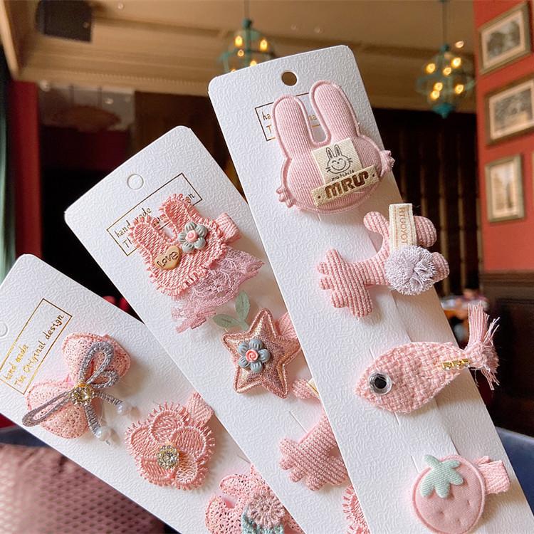 ヘアクリップ 5個セット キッズ ベビー 子供用 赤ちゃん ヘアアクセサリー 髪留め 髪飾り 小さい レース ウサギ リボン かわいい おしゃれ フラ : KAWAeMON - 通販 ...