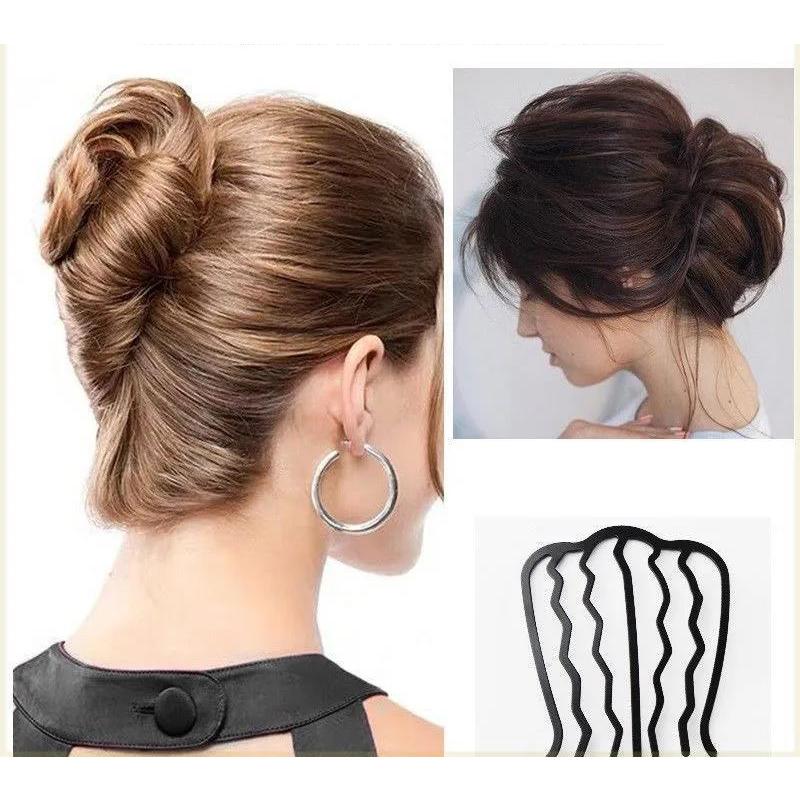 ヘアコーム Uピン レディース ヘアアクセサリー 夜会巻 髪留め まとめ髪 ヘアアレンジ アップヘア シンプル おしゃれ かわいい 浴衣 和装 フォー : KAWAeMON - 通販 ...