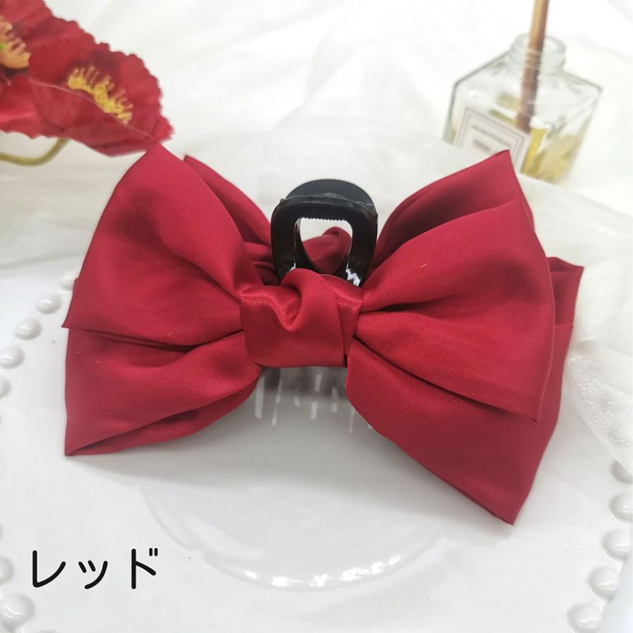 バンスクリップ ヘアクリップ レディース 女性用 ヘアアクセサリー リボン 大きめ 髪留め 髪飾り まとめ髪 ヘアアレンジ かわいい おしゃれ : acc-56561 : KAWAeMON ...