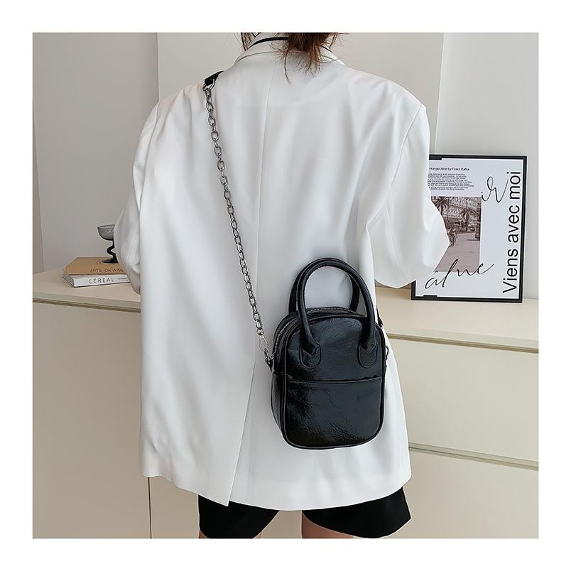 2wayバッグ ショルダーバッグ ハンドバッグ レディース 鞄 カバン スクエア 四角 レザー調 クロコ風 肩掛け チェーン お出かけ デイリー 普段 : KAWAeMON - 通販 ...