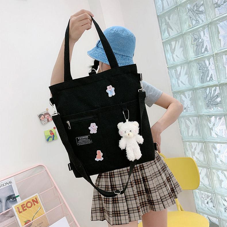 リュックサック ショルダーバッグ トートバッグ 3way 鞄 カバン 単色 レディース メンズ ユニセックス 斜めがけ 片掛け デイパック おしゃれ : KAWAeMON - 通販 ...