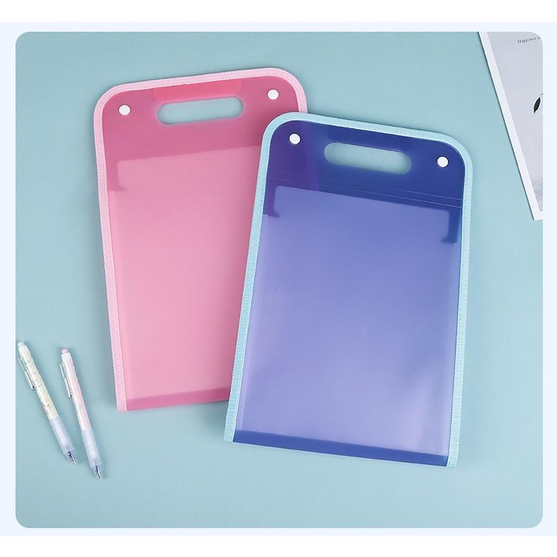 クリアファイルケース ドキュメントファイルホルダー 文房具 文具 ファイル バッグ型書類ケース A4収納 13ポケット じゃばら 蛇腹式 持ち手 書類 : KAWAeMON - 通販 ...