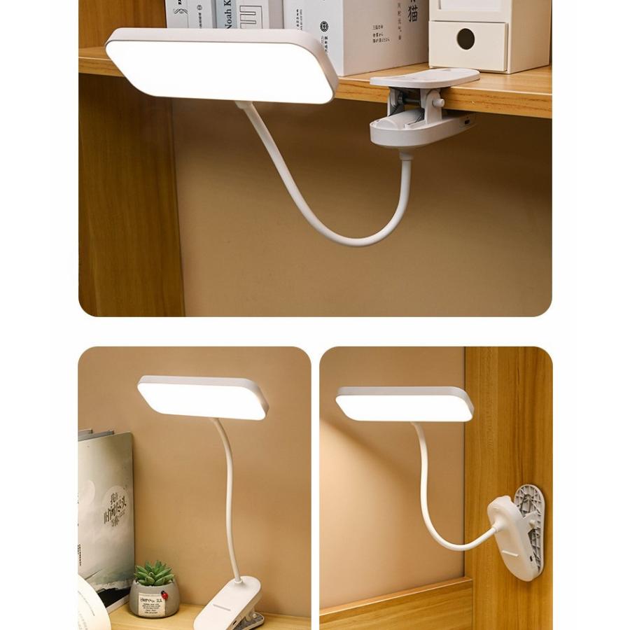 LEDデスクライト 電気スタンド USB充電式 クリップ式 スマホスタンド 3段階調節 目に優しい 照明器具 リチウム : KAWAeMON - 通販 - Yahoo!ショッピング