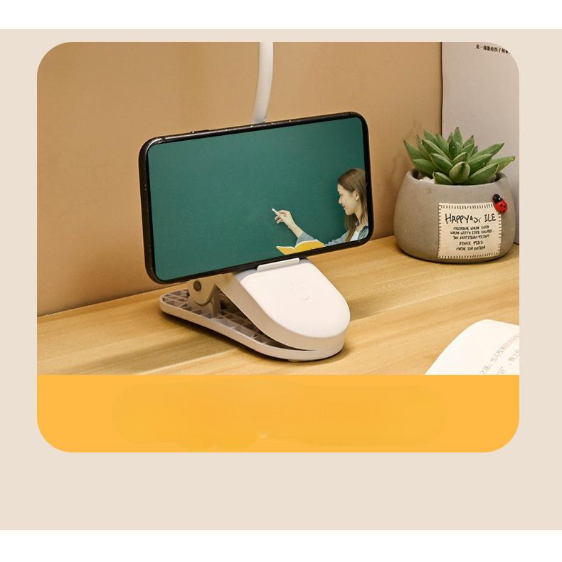 LEDデスクライト 電気スタンド USB充電式 クリップ式 スマホスタンド 3段階調節 目に優しい 照明器具 リチウム : KAWAeMON - 通販 - Yahoo!ショッピング