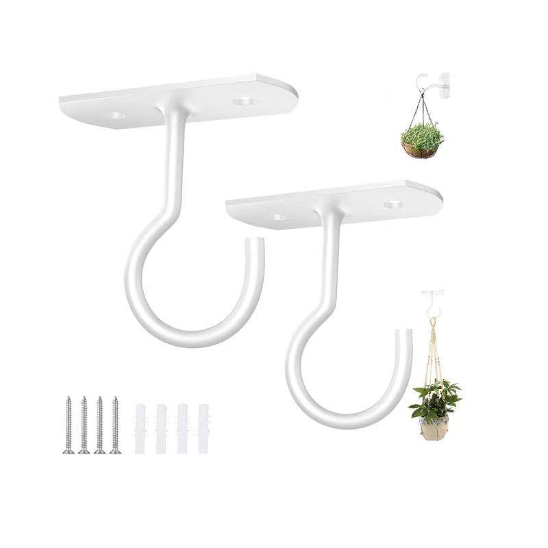 吊りフック 2個セット ガーデニング 吊り下げ 金具 2WAY 天井 壁面 ネジ式 ハンギング プランターフック ハンガー 屋内 屋外 植物 吊るす : KAWAeMON - 通販 ...