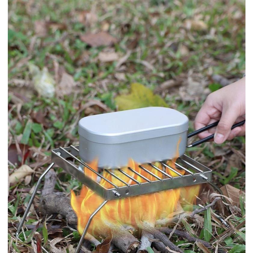 クッカースタンド 単品 1個 折り畳み式 コンパクト 網 グリルスタンド アウトドア キャンプ BBQ バーナー コンロ ストーブ グリル ソロ 携帯 : KAWAeMON - 通販 ...