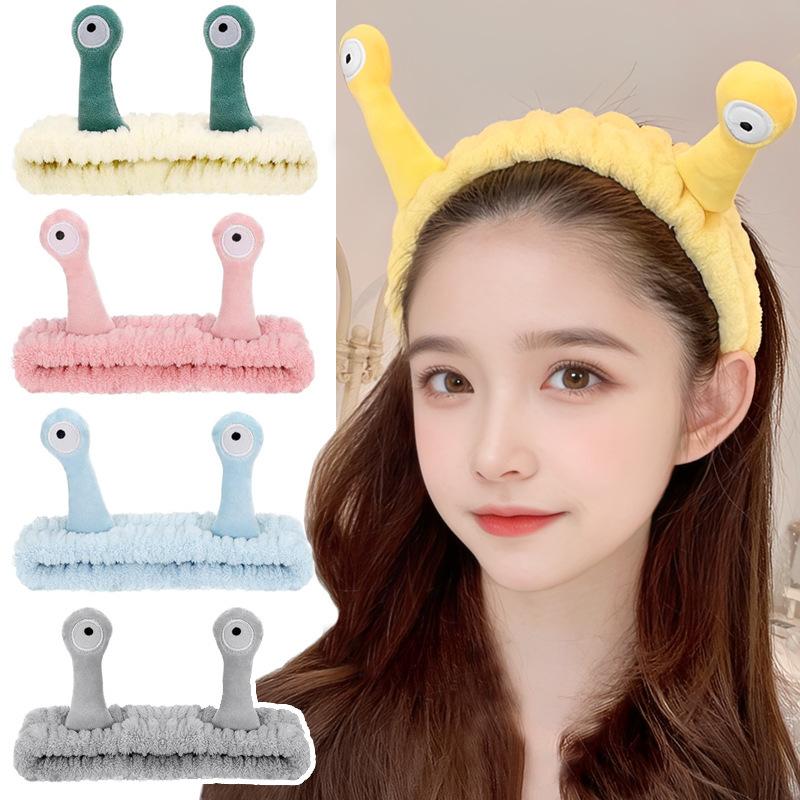 ヘアバンド ヘッドバンド レディース ヘアアクセサリー 洗顔 化粧 ふわふわ もこもこ 目玉付き カタツムリ かわいい 伸縮性 : KAWAeMON - 通販 - Yahoo!ショッピング