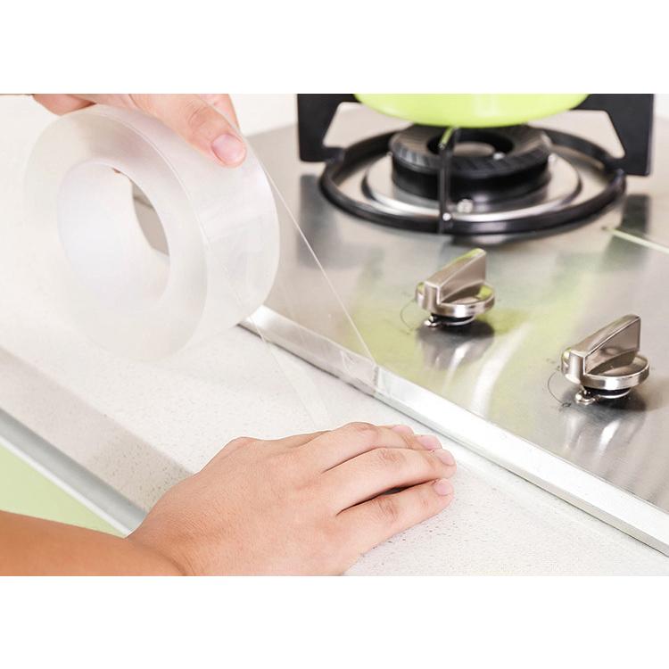 防水テープ 防カビテープ 隙間テープ 粘着テープ 5m シール 透明 クリア 汚れ防止 DIY 補修用品 水回り キッチン 流し シンク コンロ バス : KAWAeMON - 通販 ...