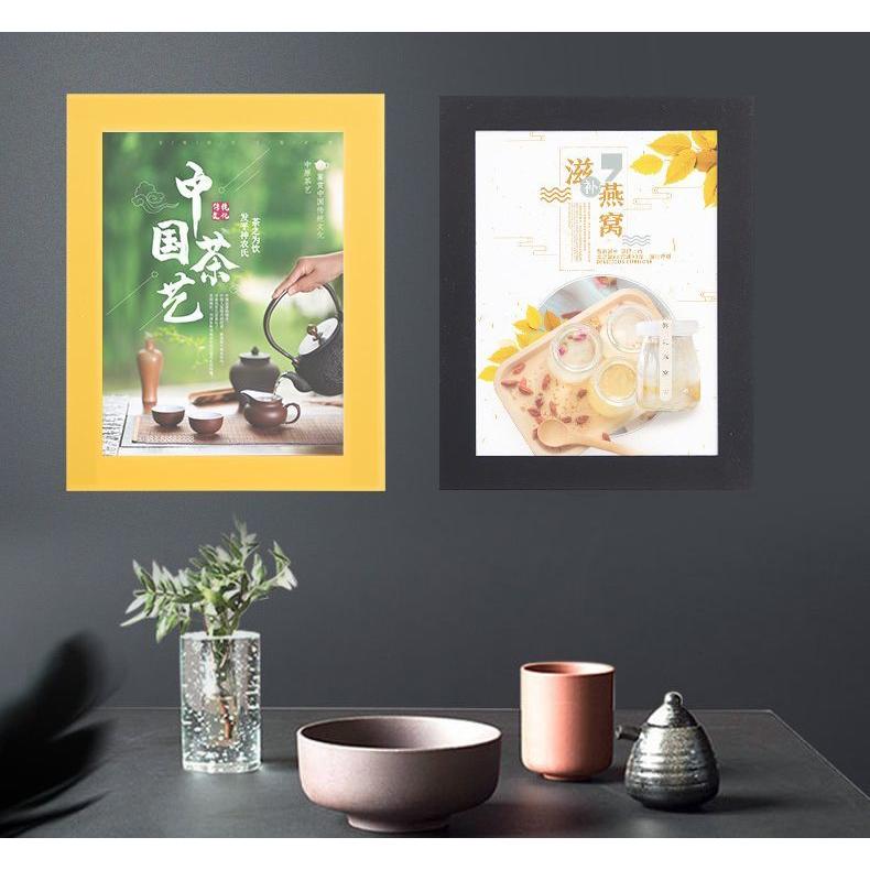 ポスターフレーム ポスターパネル フォトフレーム A4 マグネット式 壁掛け 粘着 軽量 額縁 賞状 写真 絵画 ディスプレイ : KAWAeMON - 通販 - Yahoo!ショッピング