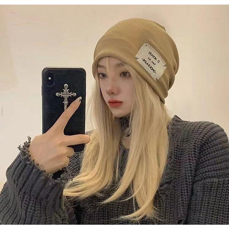ニット帽 ワッチキャップ レディース 帽子 ビーニー ターバンキャップ風 防寒 秋冬 ロゴ ヒップホップ ストリート系 ダンス : KAWAeMON - 通販 - Yahoo!ショッピング