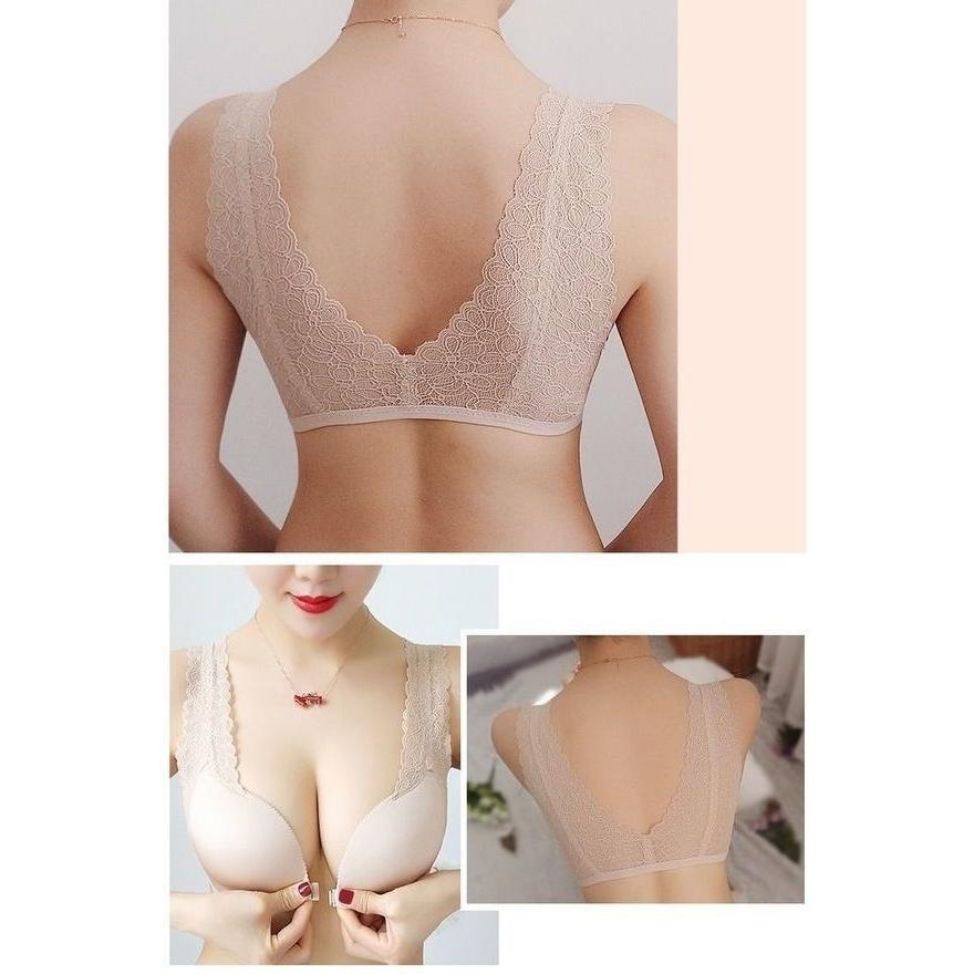 ブラジャー レディース ノンワイヤー 3/4モールドカップ レース 脇高 下着 ランジェリー インナー 3D立体 響きにくい シンプル 上薄 ...