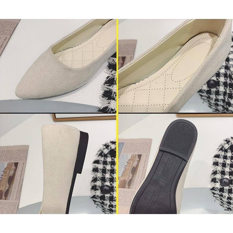 パンプス フラットシューズ ポインテッドトゥ 靴 シューズ レディース