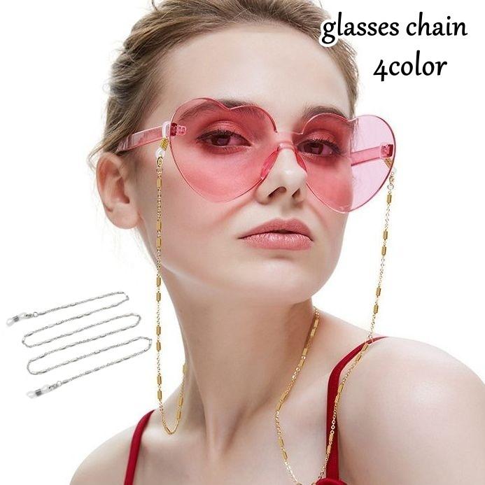 眼鏡チェーン メガネチェーン 眼鏡ストラップ グラスホルダー マスクストラップ レディース メンズ おしゃれ シンプル 金属製 めがね サングラス 老 : KAWAeMON - 通販 ...