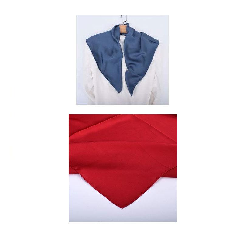 スカーフ レディース 女性 70cm 正方形 無地 シルク風 シンプル 単色 おしゃれ ネックスカーフ カラバリ豊富 赤 黒 ネイビー ピンク : oth-21268 : KAWAeMON ...