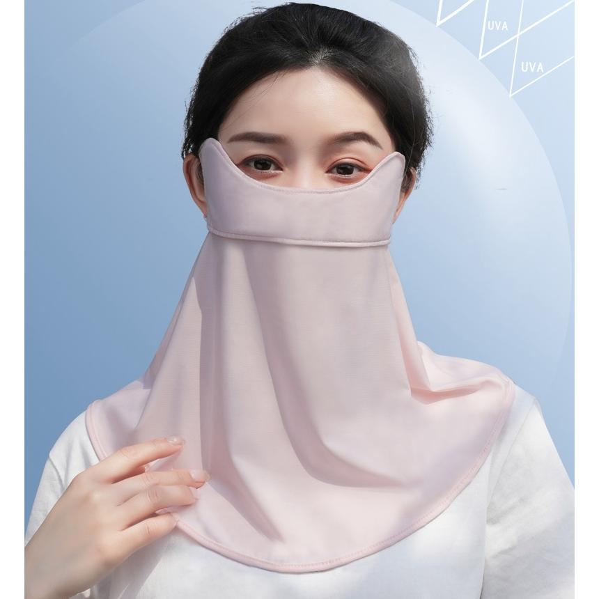フェイスカバー フェイスマスク ネックカバー レディース 耳掛け 夏 UVカット 紫外線対策 日焼け防止 接触冷感 涼感 通気性 : KAWAeMON - 通販 - Yahoo!ショッピング