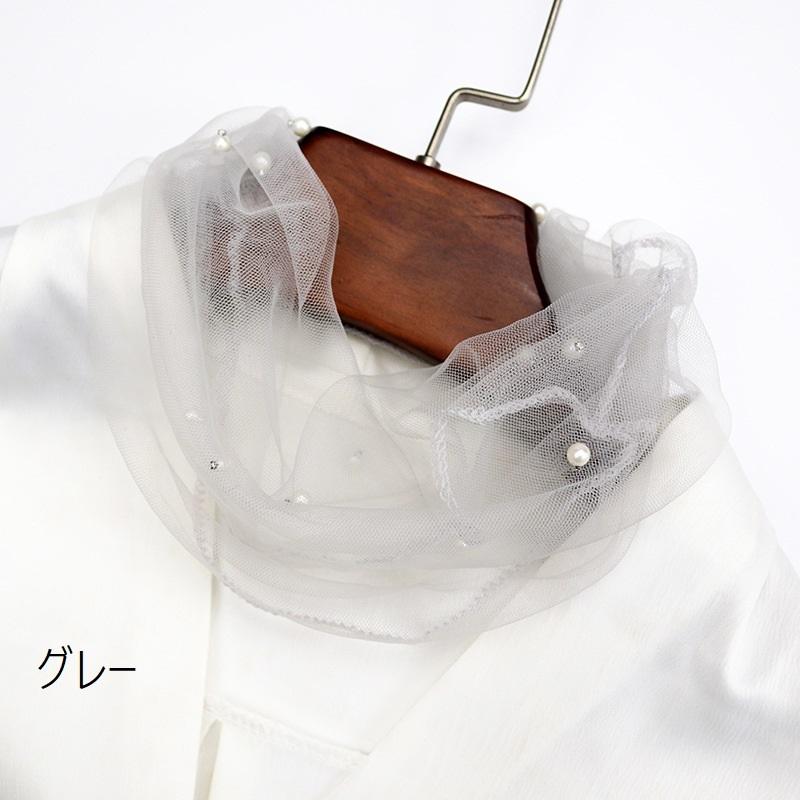 スカーフ ネックカバー レース ヘアバンド スヌード レディース 首巻き フェイクパール シースルー 透け感 日除け 紫外線対策 日焼け対策 UV対策 : KAWAeMON - 通販 ...