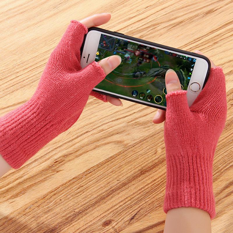 手袋 グローブ レディース 指なし 指先カット 指ぬき フィンガーレス ハンドウォーマー スマホ操作 パソコン 運転 ドライブ PC操作 無地 単色 : oth-40162 ...