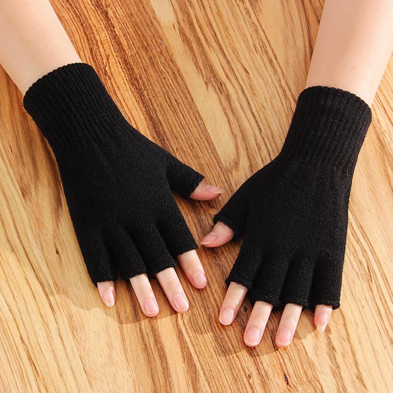 手袋 グローブ レディース 指なし 指先カット 指ぬき フィンガーレス ハンドウォーマー スマホ操作 パソコン 運転 ドライブ PC操作 無地 単色 : oth-40162 ...