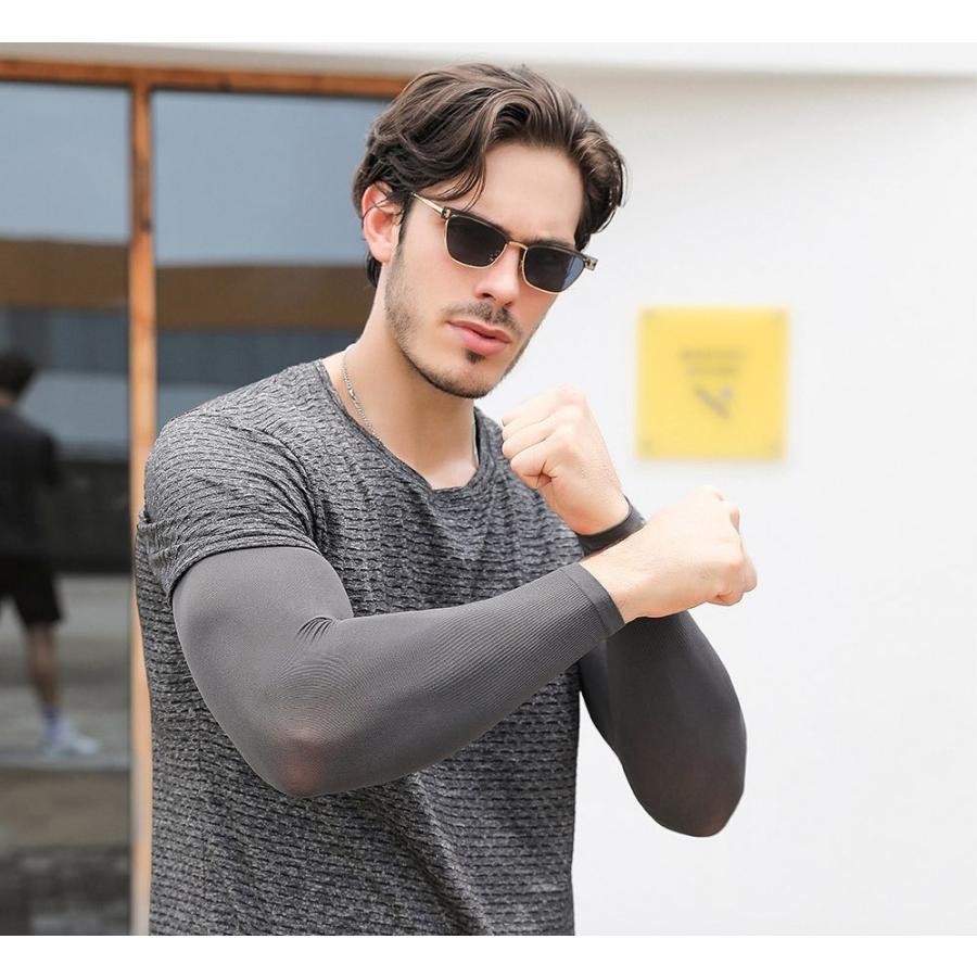アームカバー 腕カバー メンズ 手袋 ロング UVカット 紫外線対策 日焼け防止 春夏 接触冷感 涼しい 運転 自転車 指穴あり なし : KAWAeMON - 通販 - Yahoo!ショッピング