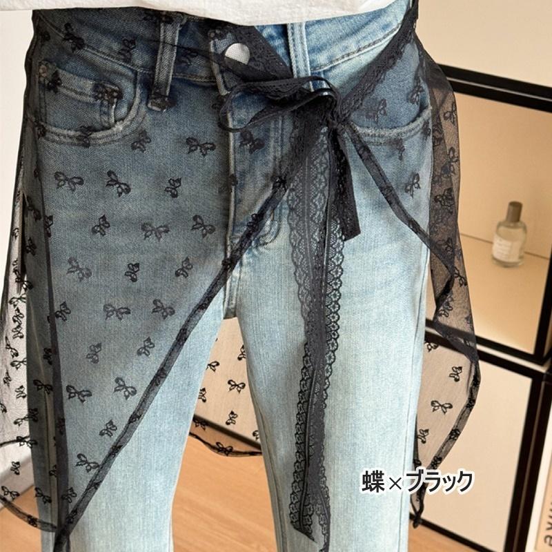 ラップスカート 巻きスカート シースルー シアー 透け感 レース お花 フラワー ハート リボン レイヤード : KAWAeMON - 通販 - Yahoo!ショッピング