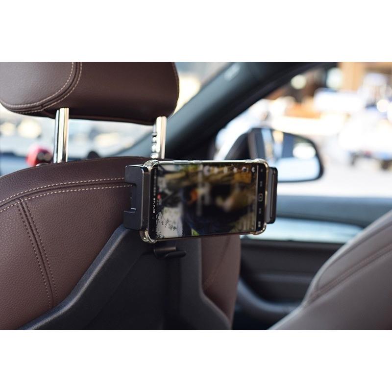 スマホホルダー 車載 車用 クリップ式 荷物フック ケータイホルダー 360度回転 角度調節 挟む 後部座席 スマートフォン スタンド スマホスタンド : KAWAeMON - 通販 ...