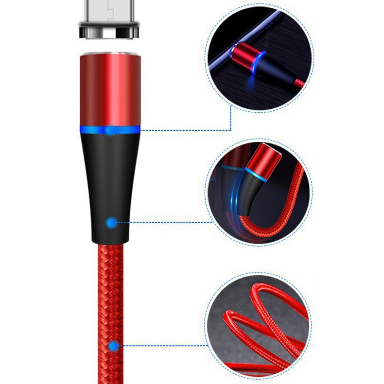 USBケーブル 充電ケーブル 単品 1m Type-C microUSB マグネット式 LEDライト 光る 360度回転 スマホ スマートフォン タブ : KAWAeMON - 通販 ...