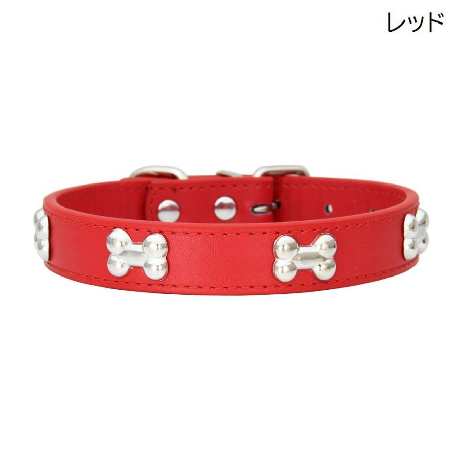 ペット用首輪 カラー 犬用 猫用 ペット用品 ペットグッズ フェイクレザー レザー調 骨 ボーン サイズ調節可能 無地 単色 ブラック ホワイト かわ : KAWAeMON - 通販 ...