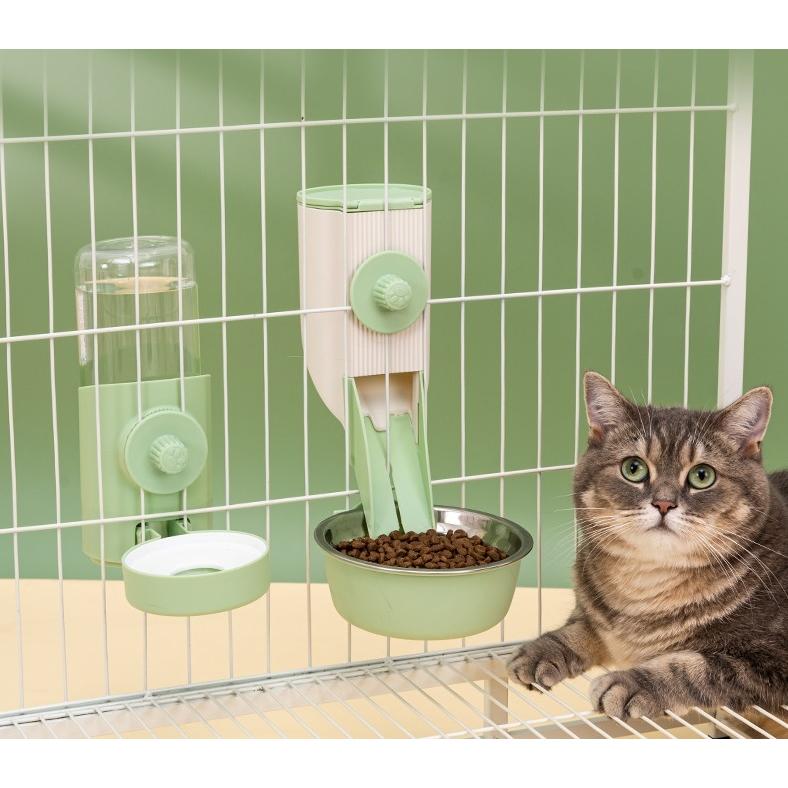 自動給餌器 ペット用給餌器 フードボウル エサ入れ ゲージ用 ペット用品 ペットグッズ 犬用 猫用 エサ入れ器 ゲージ取り付け ウォーターボトル 水入 : pet-94936-1 ...