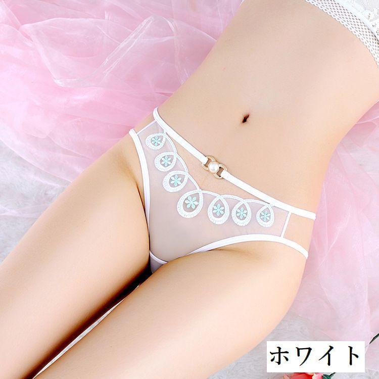 Gストリング Tバックショーツ 紐パン レディース 女性下着 パンティー パンツ シースルー 透け感 パール調 ランジェリー ヒップハンガー ローライ : KAWAeMON - 通販 ...