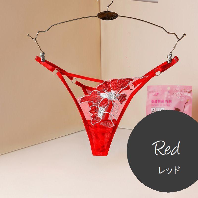 Gストリング Tバックショーツ レディース パンティ インナー 刺しゅう レース シアー 紐パン 女性用 下着 アンダーウエア セクシー 透かしレース :sho-65043:KAWAeMON ...