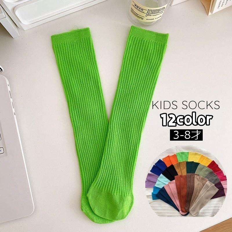 靴下 クルーソックス ハイソックス キッズ 子供用 ベビー 赤ちゃん 男女兼用 男の子 女の子 リブ 踵なし チューブソックス 無地 単色 シンプル : KAWAeMON - 通販 ...