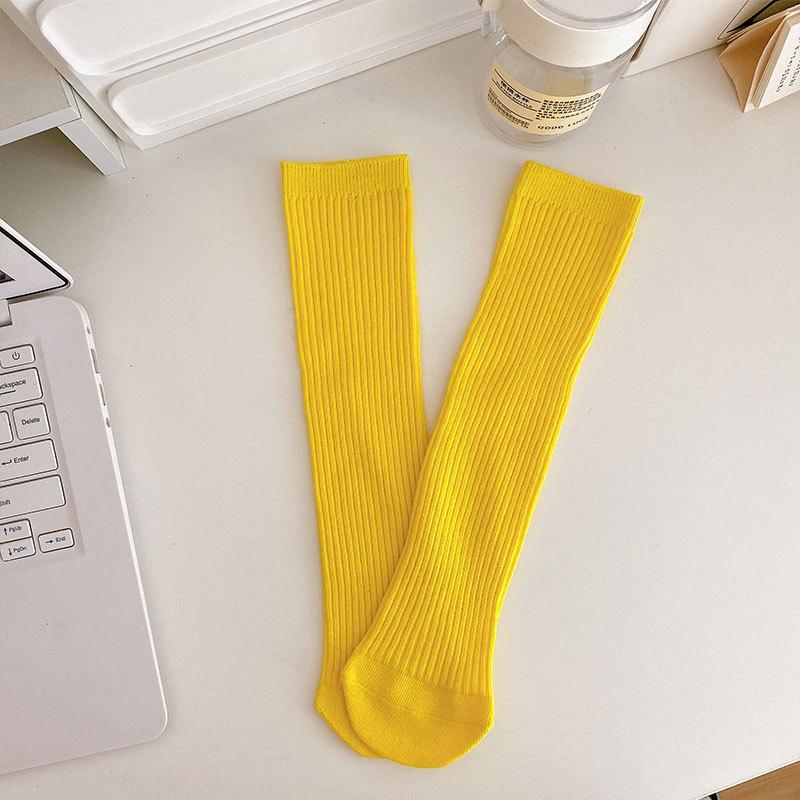 靴下 クルーソックス ハイソックス キッズ 子供用 ベビー 赤ちゃん 男女兼用 男の子 女の子 リブ 踵なし チューブソックス 無地 単色 シンプル : KAWAeMON - 通販 ...