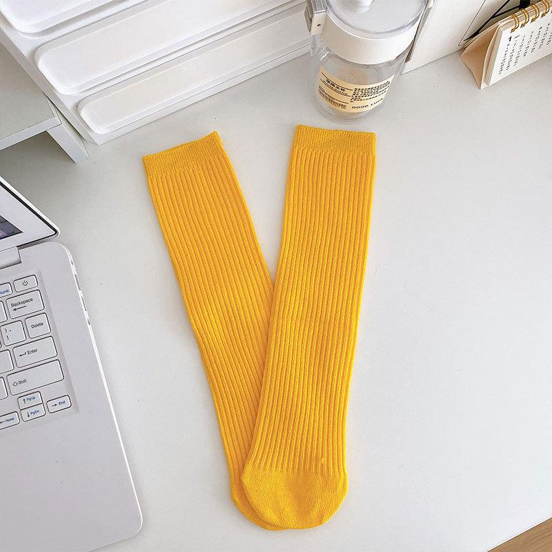 靴下 クルーソックス ハイソックス キッズ 子供用 ベビー 赤ちゃん 男女兼用 男の子 女の子 リブ 踵なし チューブソックス 無地 単色 シンプル : KAWAeMON - 通販 ...