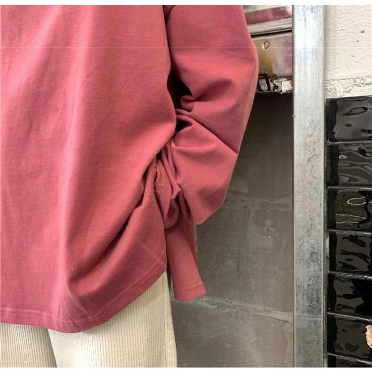 チュニック 長袖 ロングTシャツ カットソー オーバーサイズ ビッグシルエット レディース 女性 トップス 大きいサイズ ゆったり 無地 シンプル お : KAWAeMON - 通販 ...