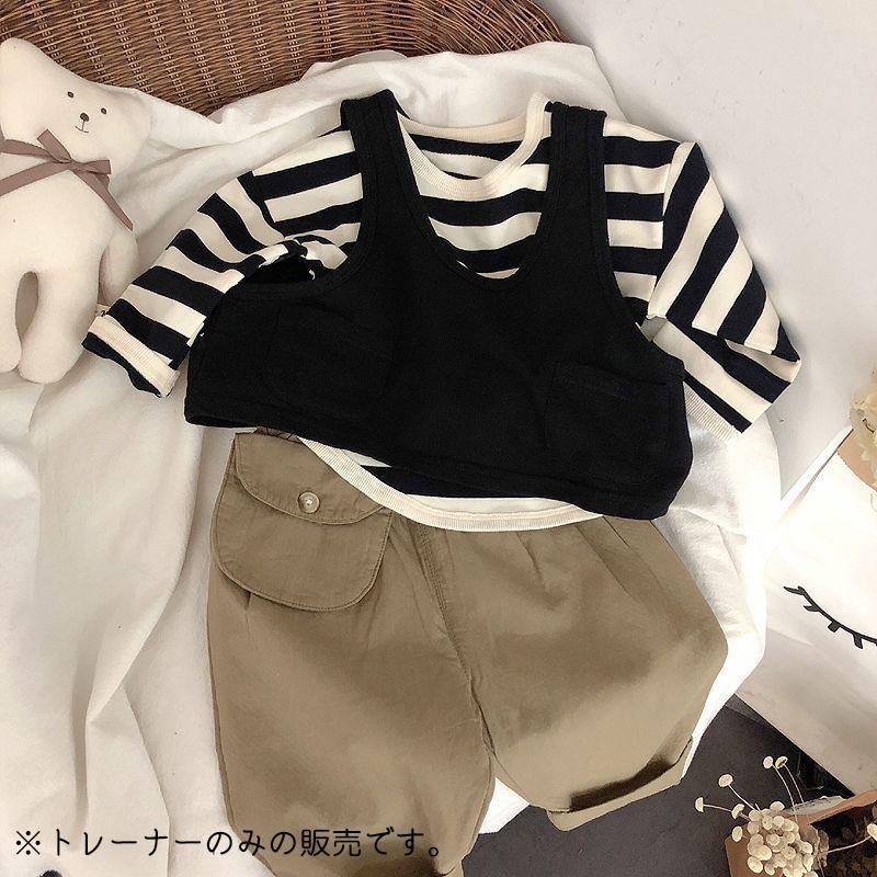 トレーナー キッズ ベビー 子供 男の子 女の子 トップス 長袖 ボーダー ラウンドネック プルオーバー 普段使い お出かけ シンプル カジュアル : top-20996 : KAWAeMON ...