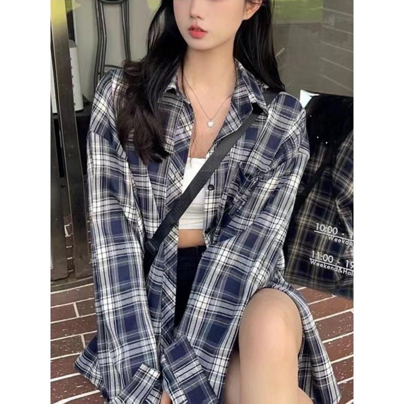 シャツ レディース 女性 婦人用 トップス 大きいサイズ アウター 上着 チェック柄 オーバーサイズ ゆったり カジュアル 定番 : KAWAeMON - 通販 - Yahoo!ショッピング