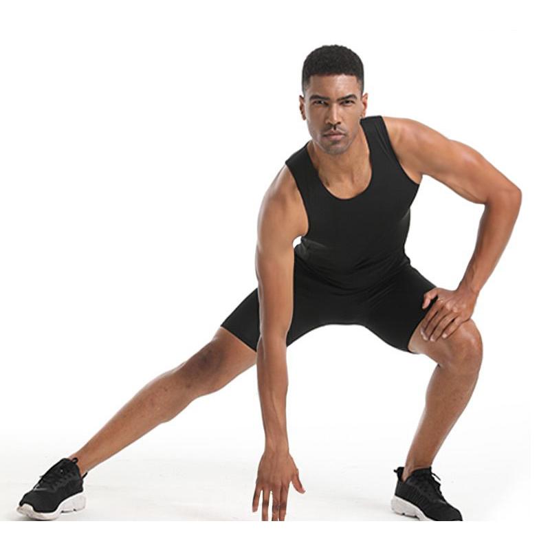 タンクトップ メンズ 大きいサイズ ノースリーブ Uネック タイト 速乾 薄手 通気性 無地 シンプル スポーツ フィットネス トップス 男性 袖なし : top-31902 ...