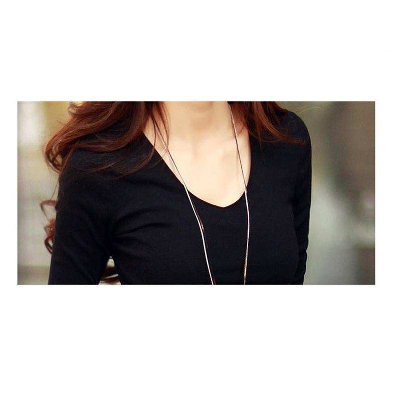 カットソー レディース 大きいサイズ トップス 長袖 Vネック ラウンドネック 黒 白 無地 シンプル お出かけシーン 通勤スタイル : top-53259 : KAWAeMON - 通販 ...