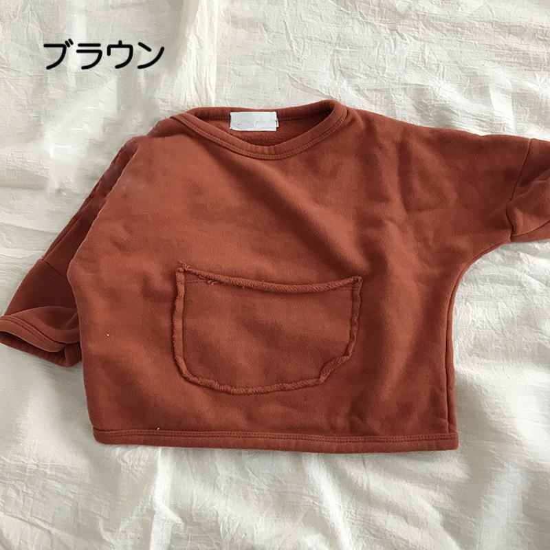 トレーナー 長袖 キッズ 子供服 女の子 男の子 春?秋 冬 プルオーバー ラウンドネック トップス 無地 スウェット かわいい カジュアル お出かけ : KAWAeMON - 通販 ...