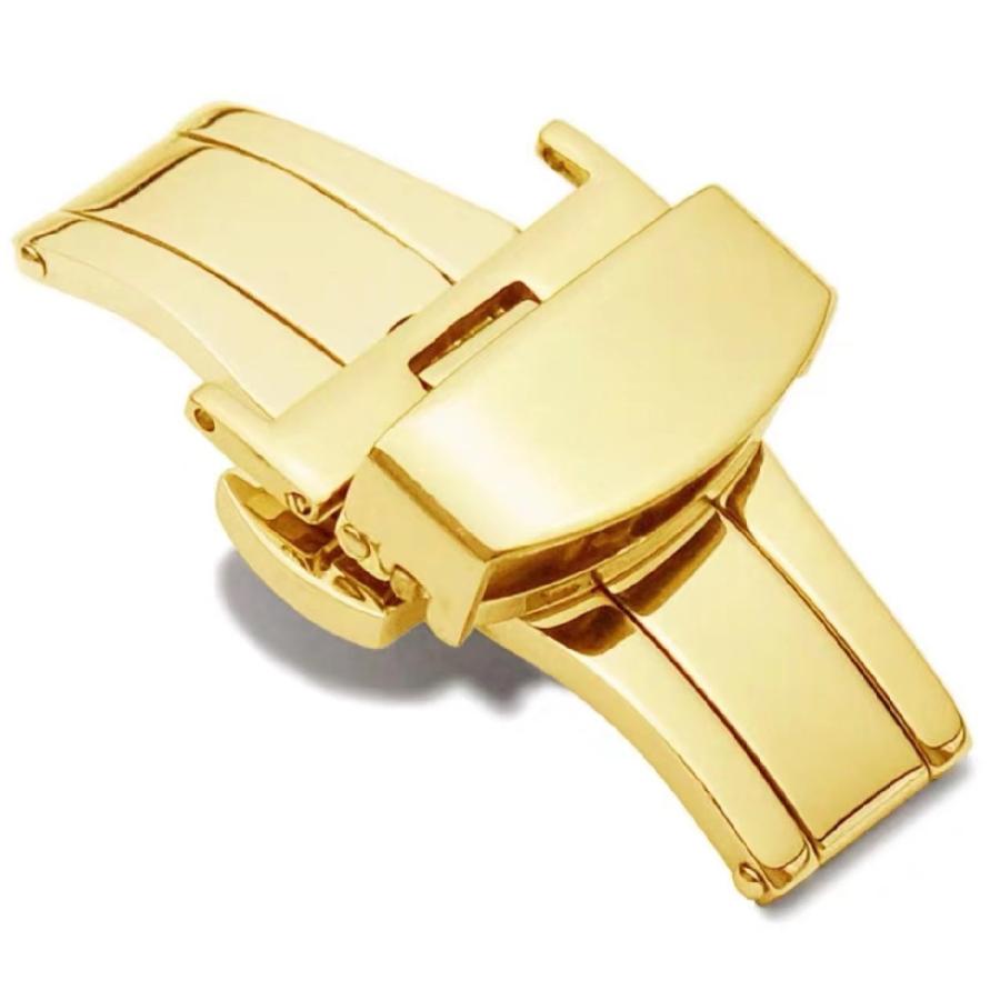 Dバックル バタフライバックル 尾錠 メンズ レディース 腕時計パーツ 金具 観音開き 両開き プッシュ式 レザーベルト用 交換用 : KAWAeMON - 通販 - Yahoo!ショッピング