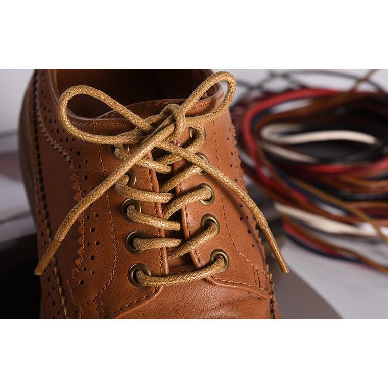 靴紐 靴ひも 2本セット 丸型 丸ひも 丸紐 ブーツ ビジネスシューズ シューレース 60cm 70cm 80cm 90cm 100cm 120cm : KAWAeMON - 通販 ...