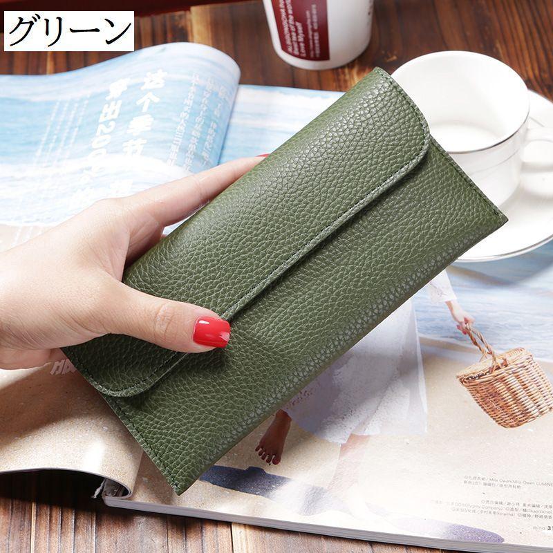 長財布 レディース 女性用 ウォレット フェイクレザー 無地 おしゃれ シンプル お札入れ 紙幣 カード収納 ボタン プレゼント 母の日 服飾小物 婦 : KAWAeMON - 通販 ...