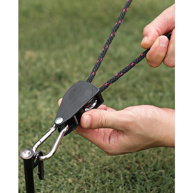 ロープ ラチェット 4本セット 2m テントロープ スリング 長さ調節可 滑車式 タープ 荷造りベルト 簡単設置 アウトドア ロープラチェット : KAWAeMON - 通販 - Yahoo ...